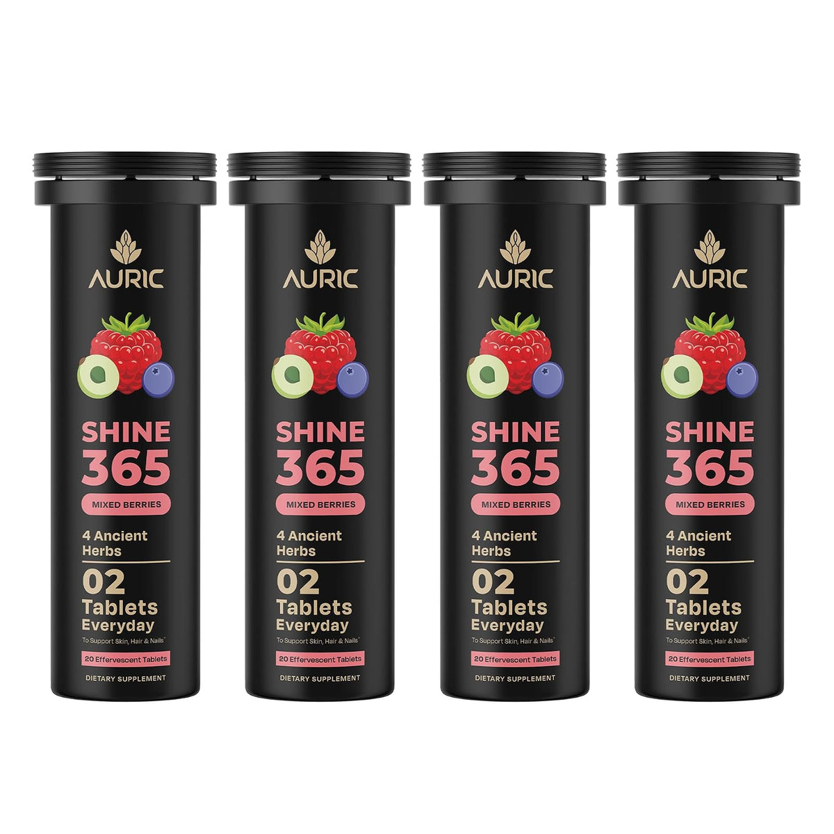 Auric Shine 365 effervescent tabs for energy