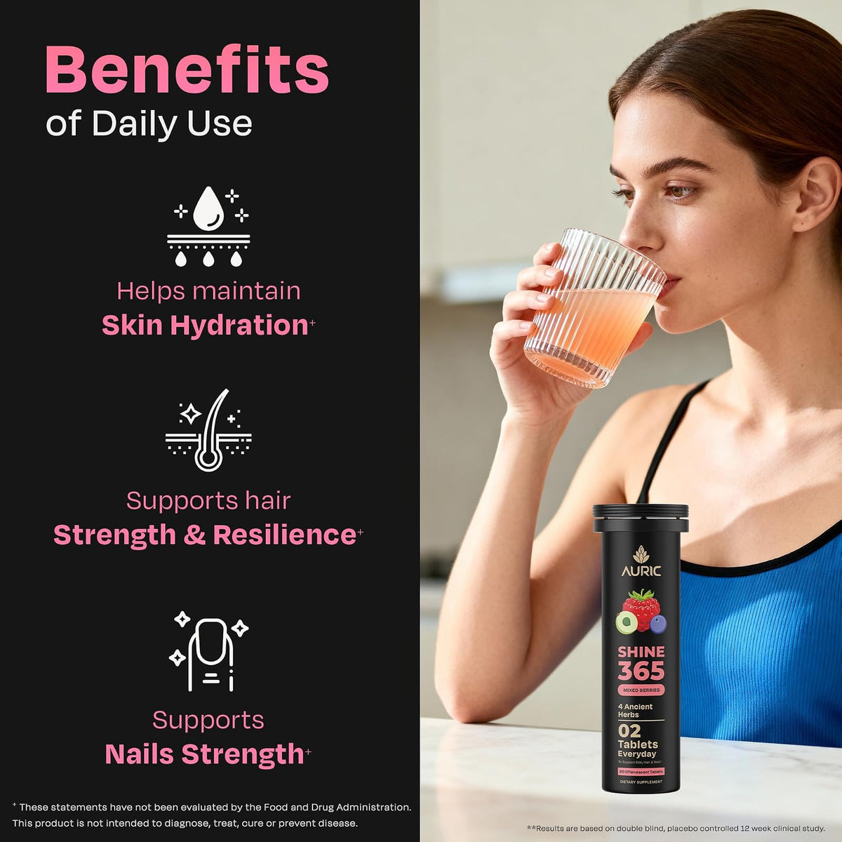 Auric Shine 365 energy-boosting vitamins