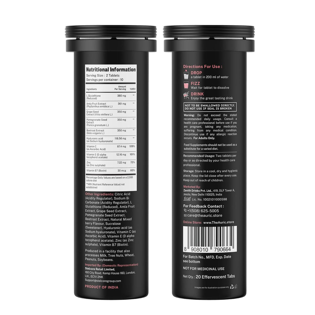 Auric Shine effervescent tabs for nails