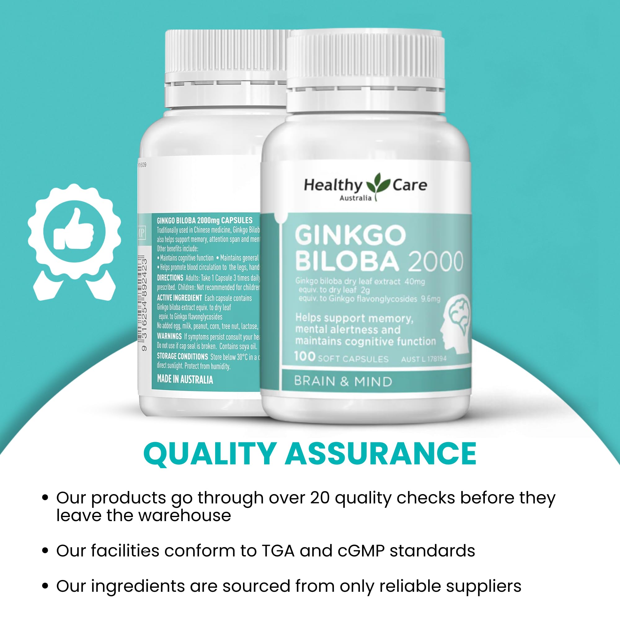 Australian made ginkgo biloba for vitality