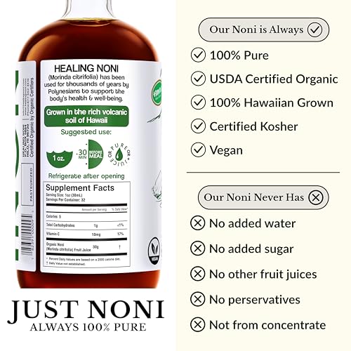 Authentic aged noni fruit juice
