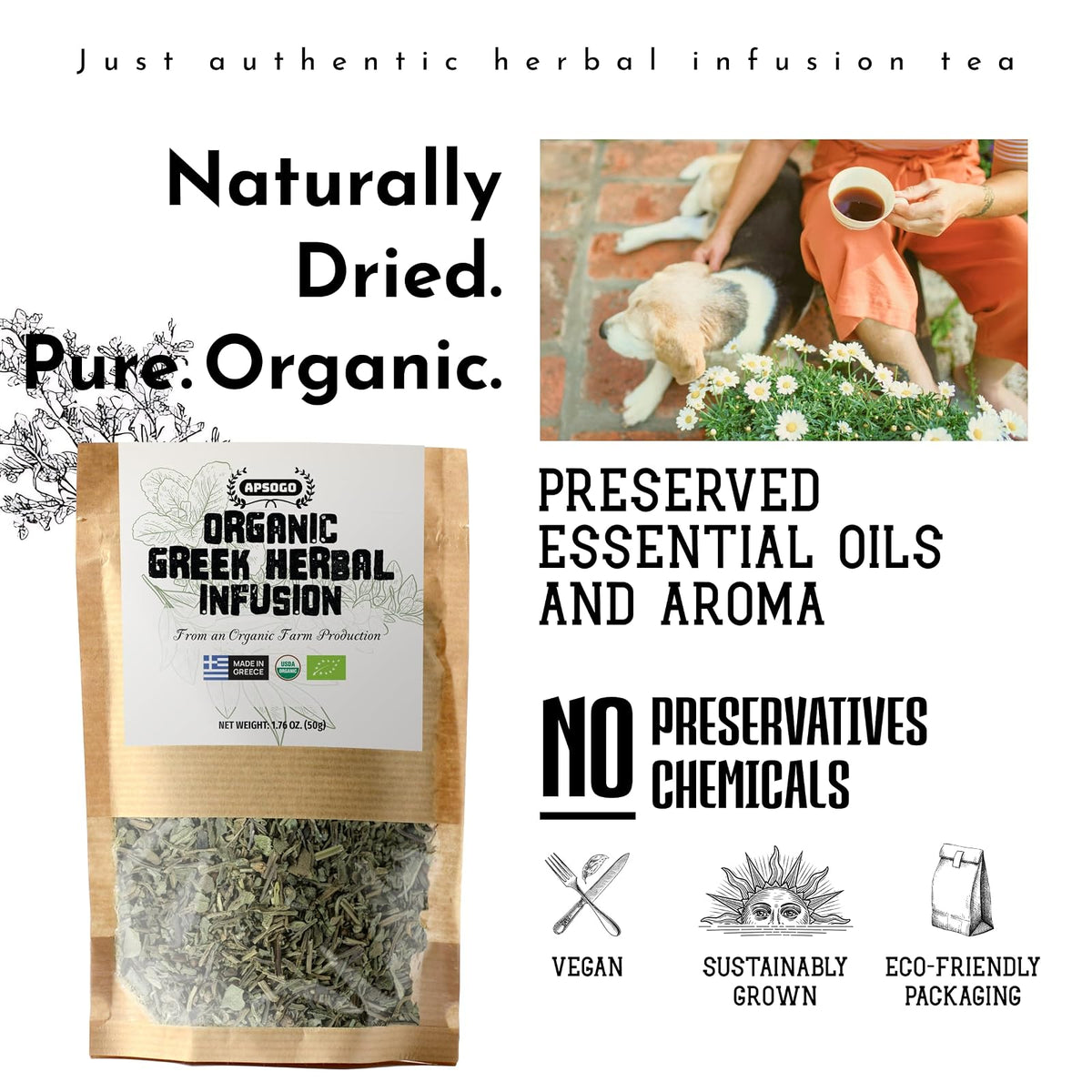 authentic Greek mountain herbal infusion