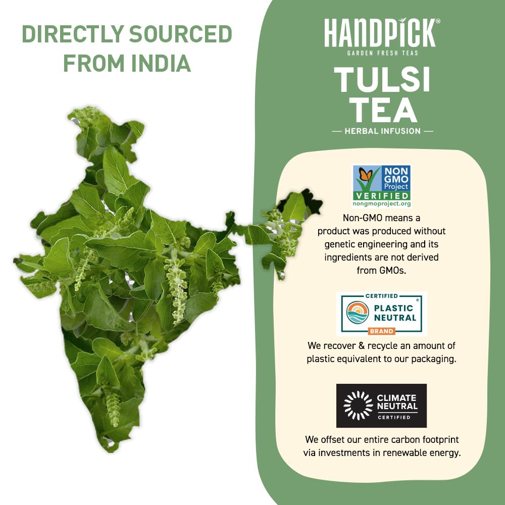 Authentic HANDPICK Tulsi herbal infusion