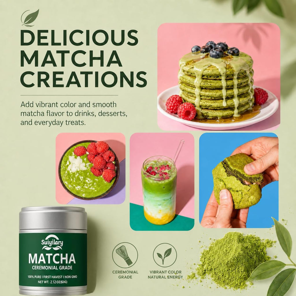 authentic Japanese matcha green tea