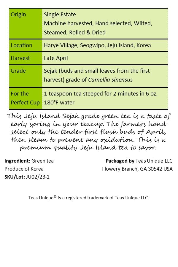 authentic Korean green tea blend