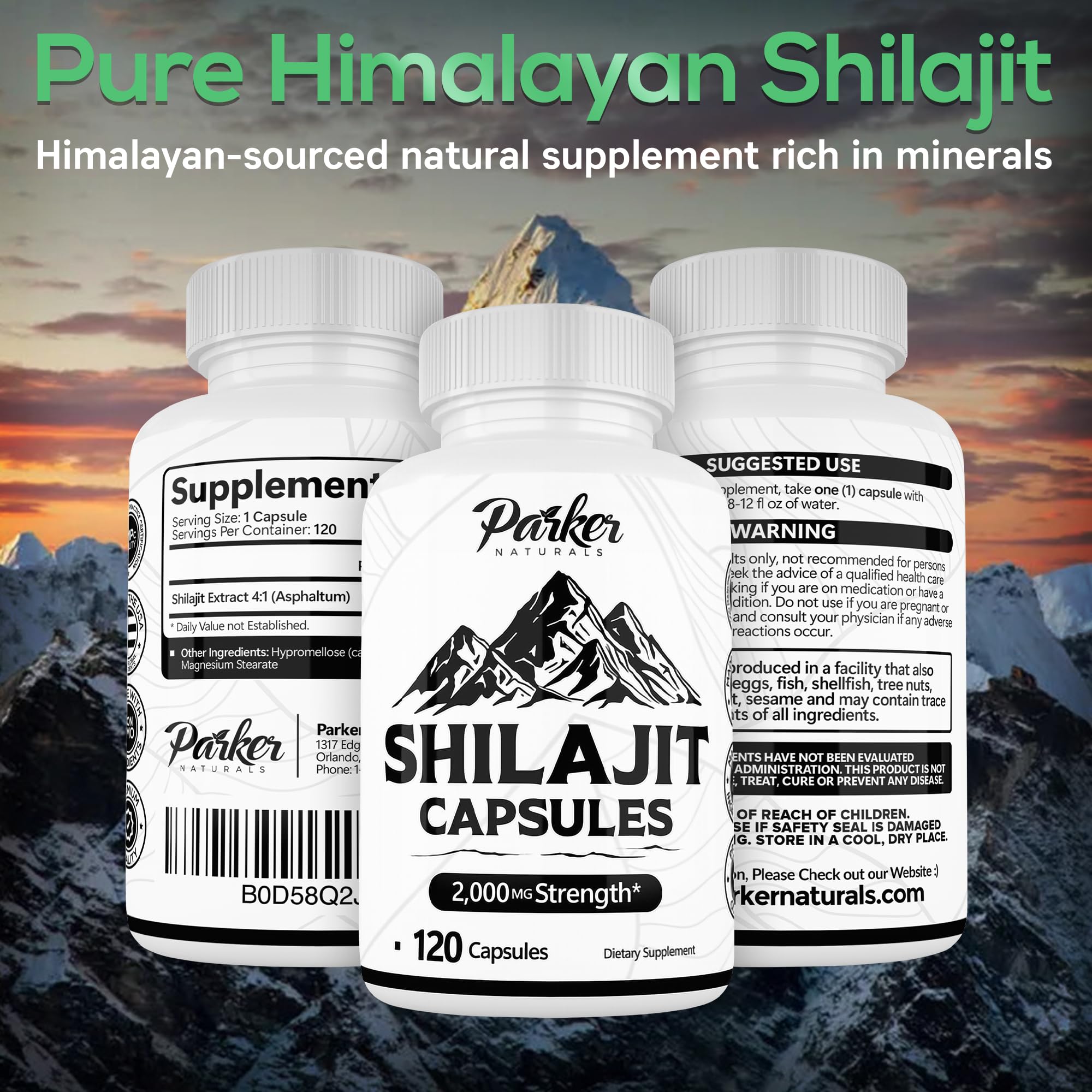 Authentic shilajit extract with fulvic acid