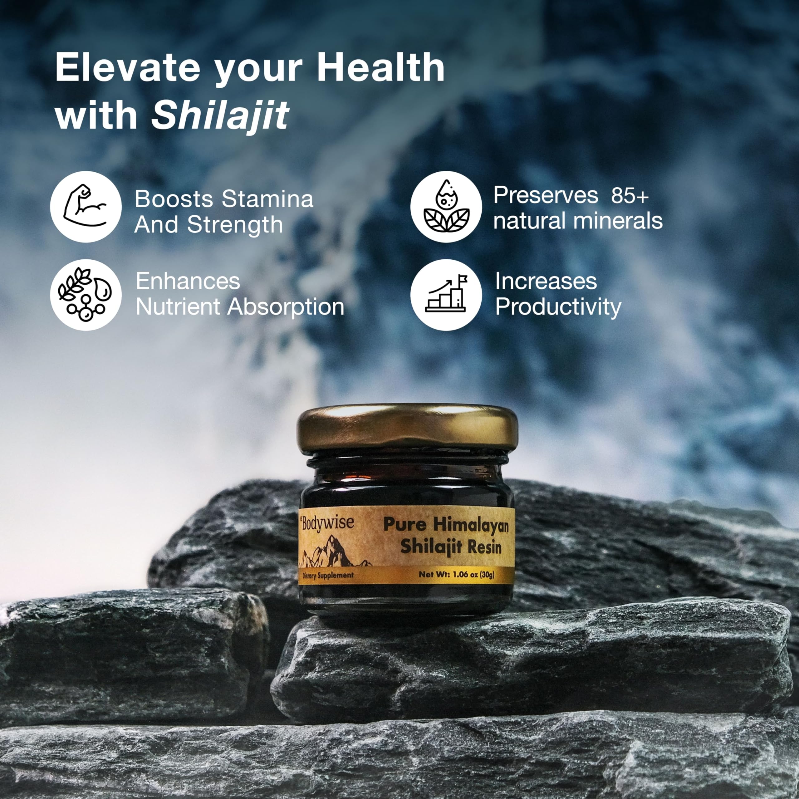 Authentic Shilajit with 75% fulvic acid