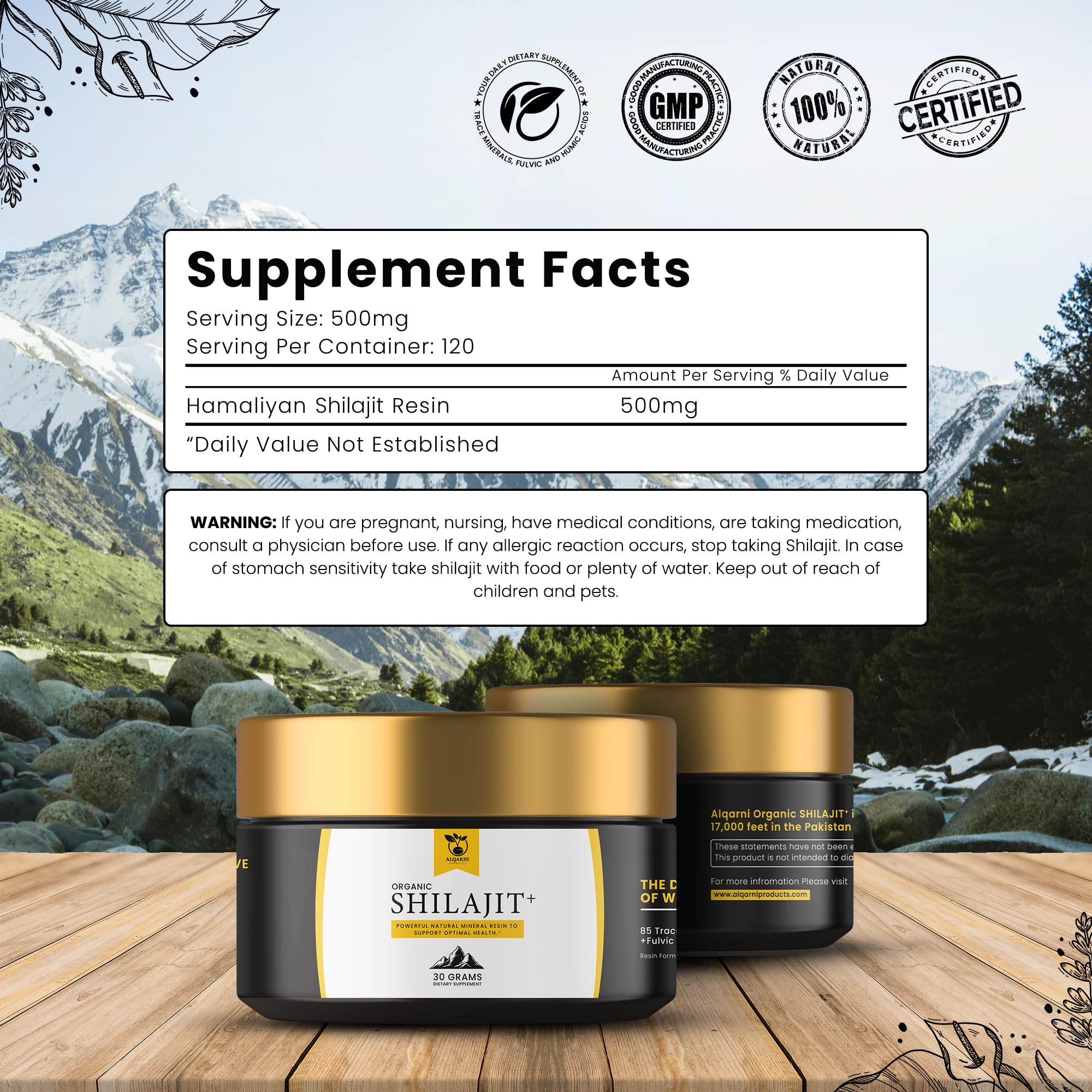 Authentic Shilajit with fulvic acid