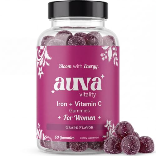 Auva iron gummies for energy boost