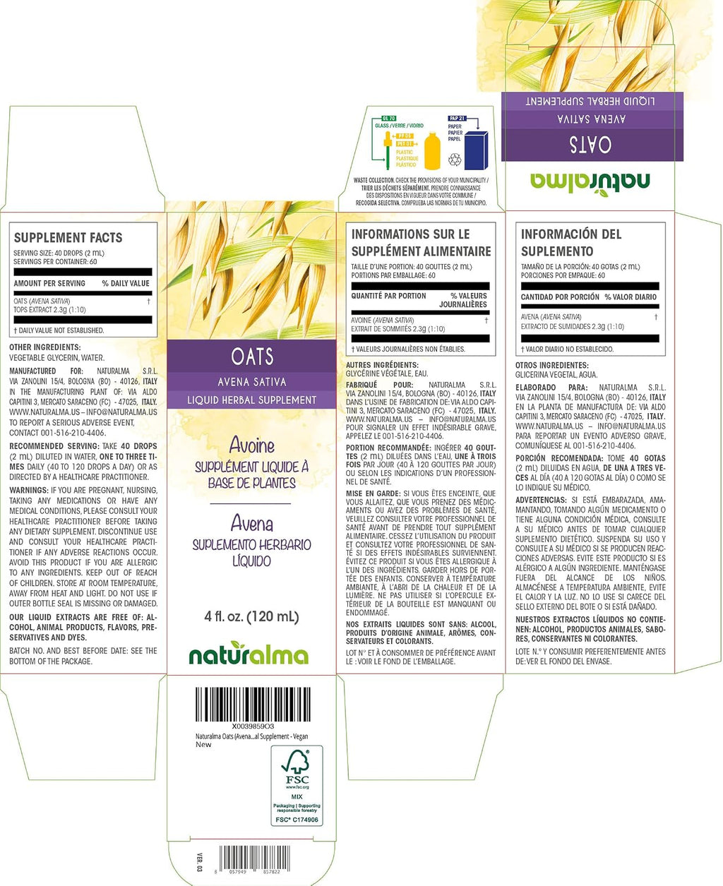 Avena Sativa alcohol-free extract benefits