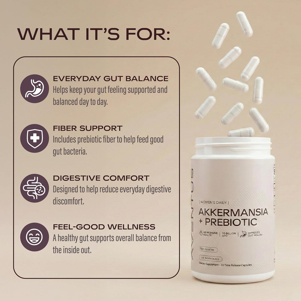 Aventus Akkermansia gut health support