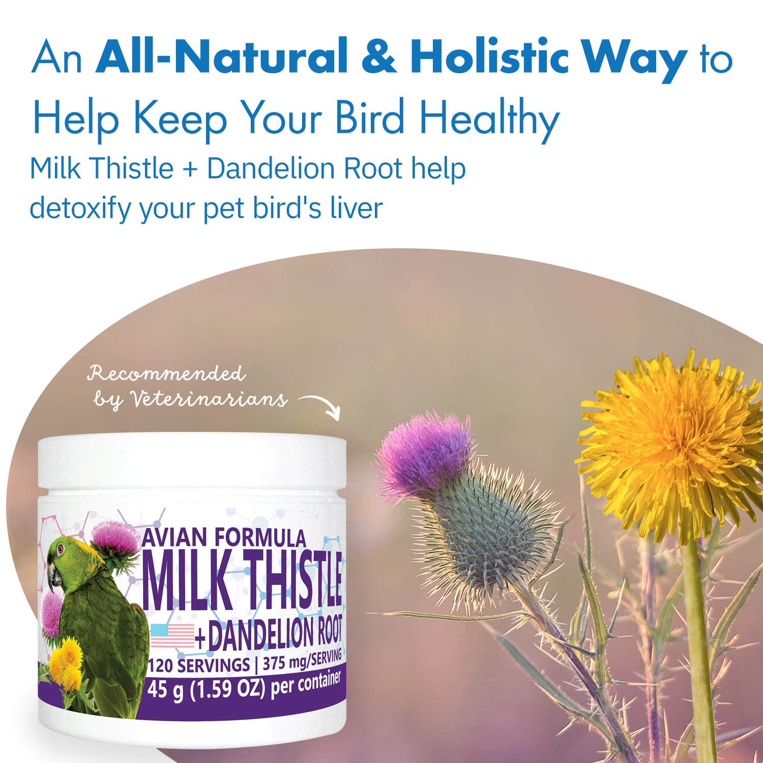 Avian milk thistle for detoxification