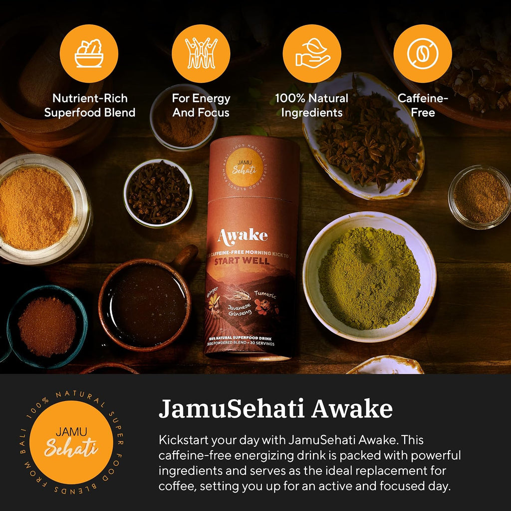 Awake ginseng powder for energy