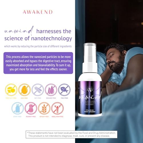 AWAKEND Unwind 2 fl oz for better sleep