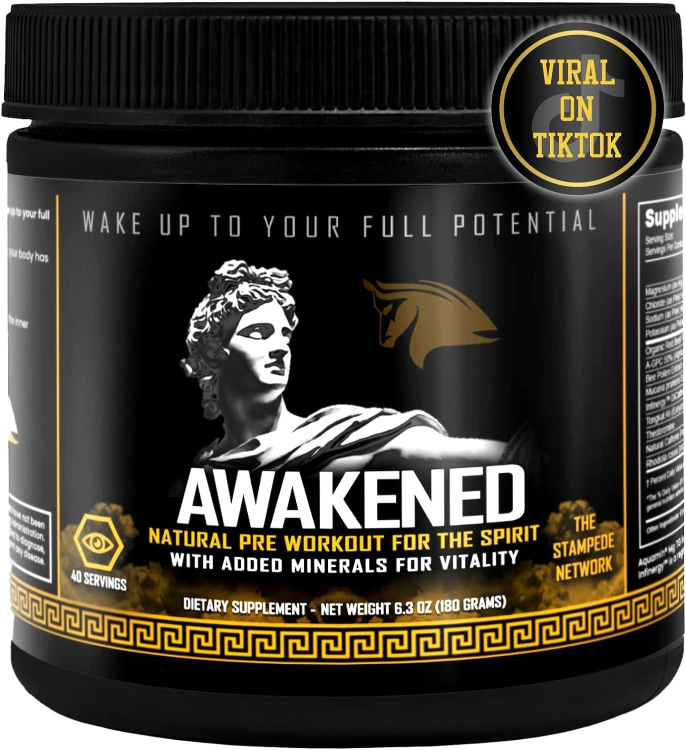 Awakened pre workout powder energy boost