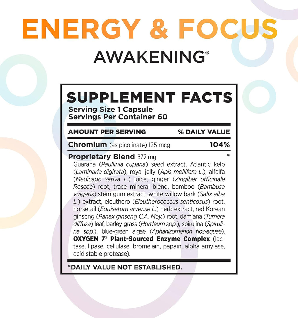 Awakening multivitamins for daily vitality