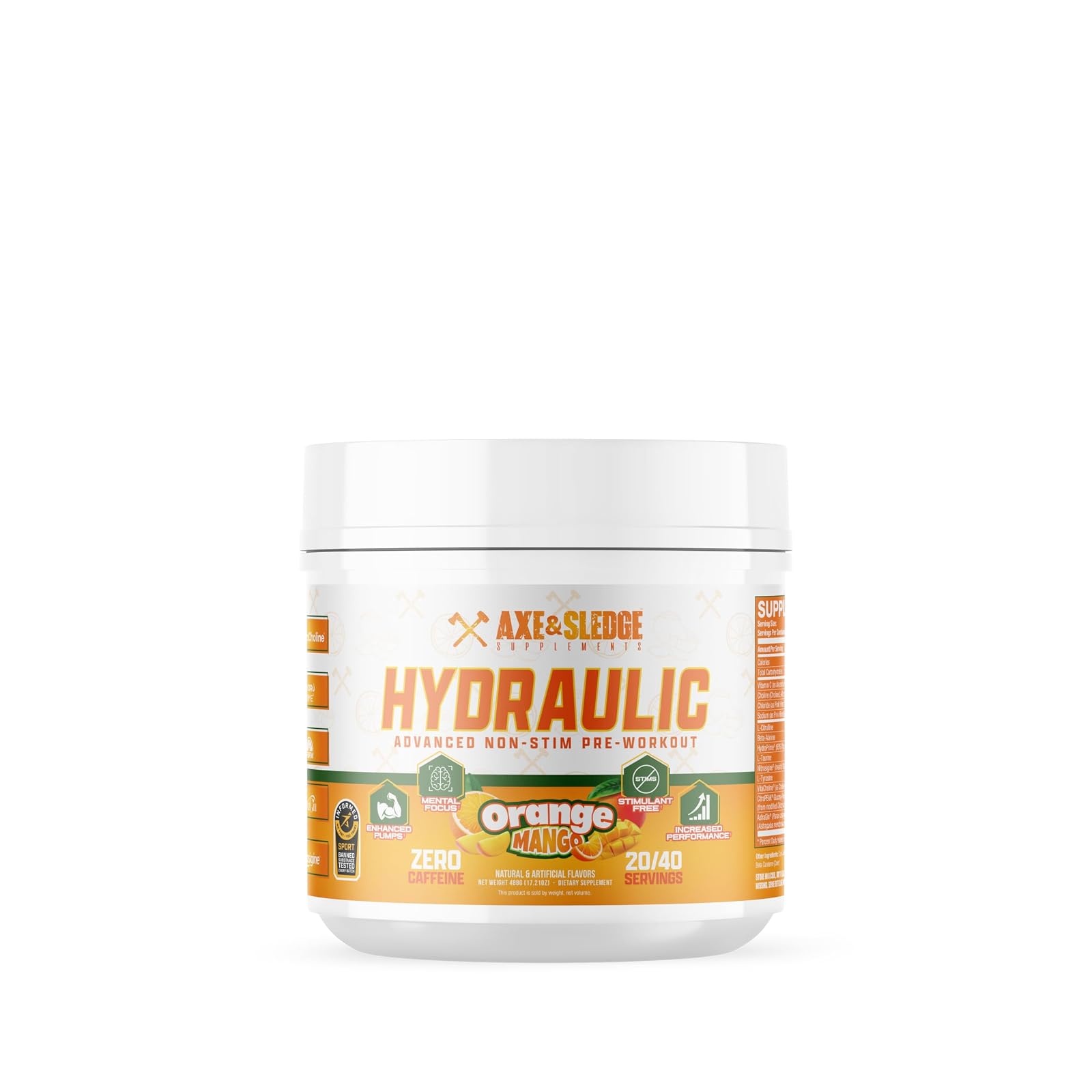 Axe and Sledge pre workout powder