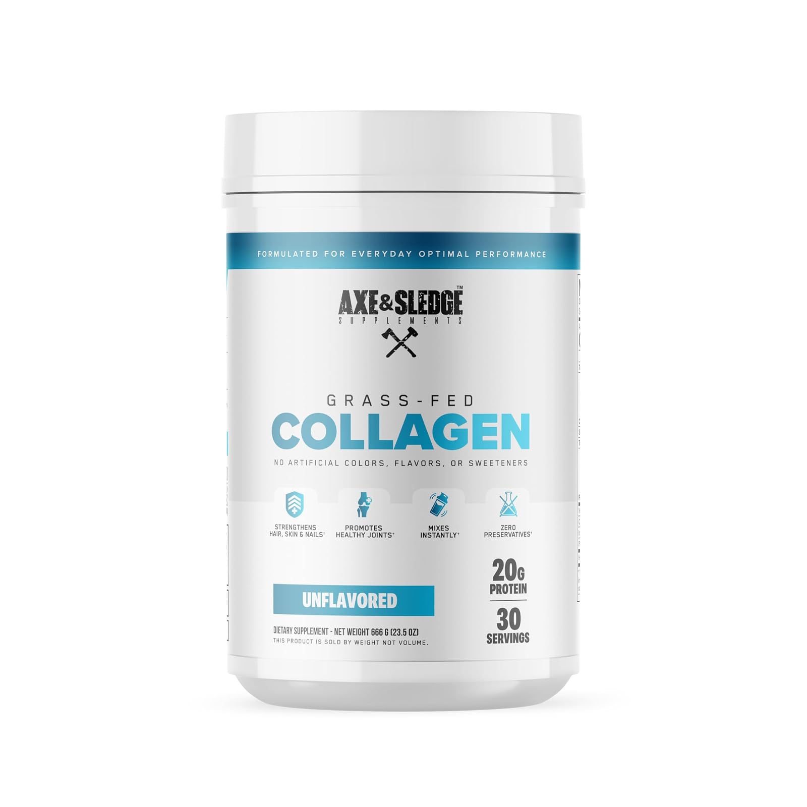 Axe and Sledge unflavored collagen powder