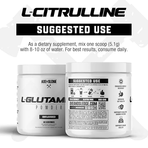 axe & sledge l-glutamine 40 servings