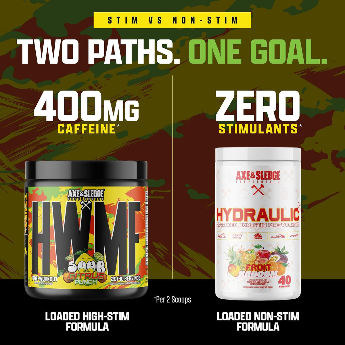 Axe & Sledge pre-workout for focus