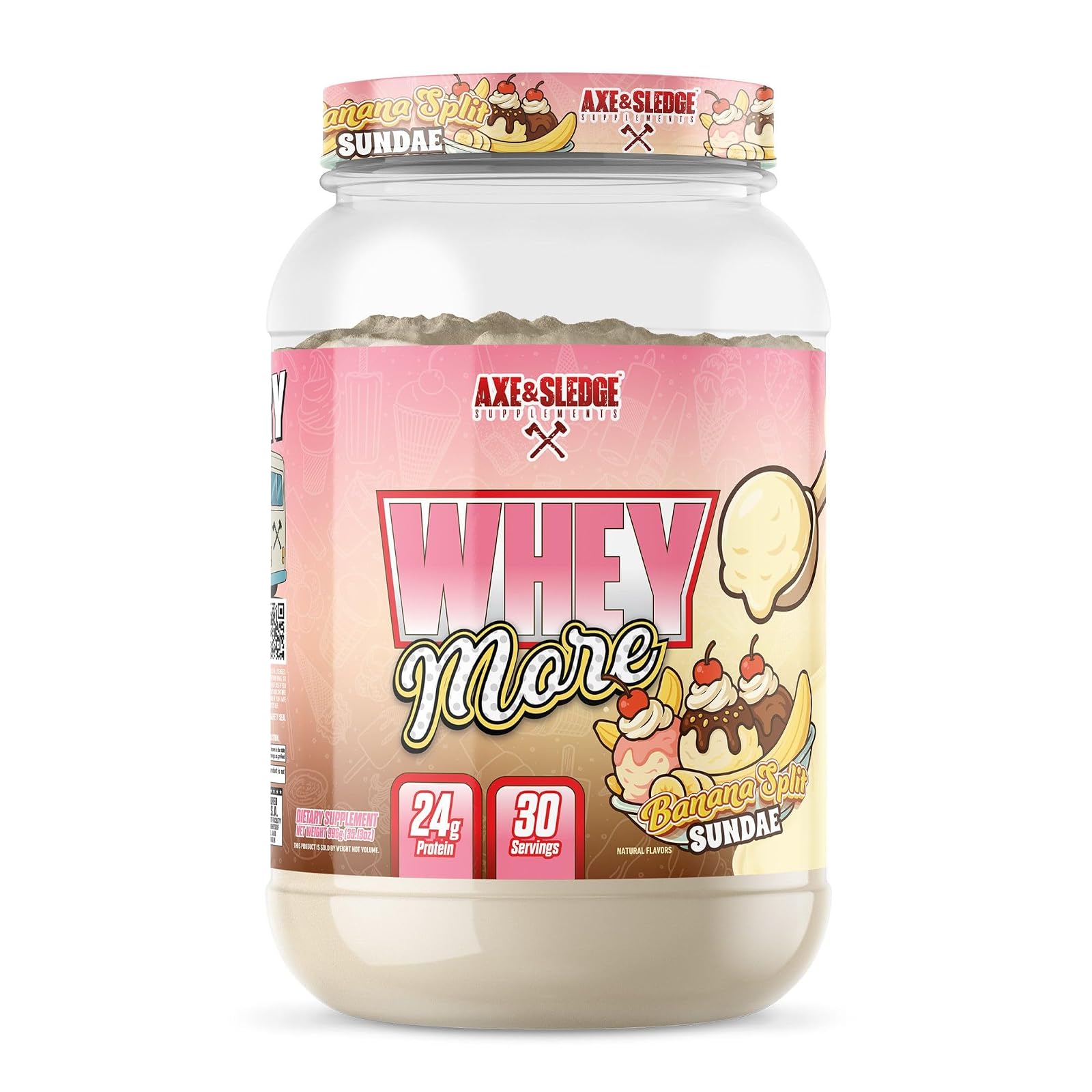 Axe & Sledge whey protein banana split