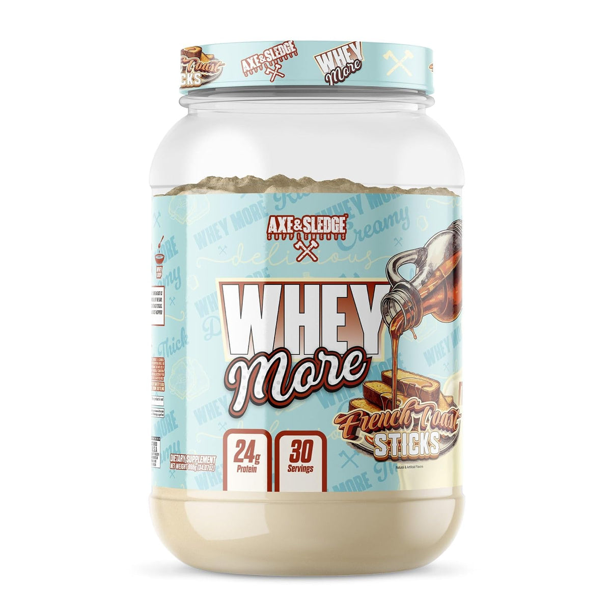 Axe & Sledge whey protein blend 24g per serving