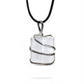 Ayana Crystals selenite pendant necklace
