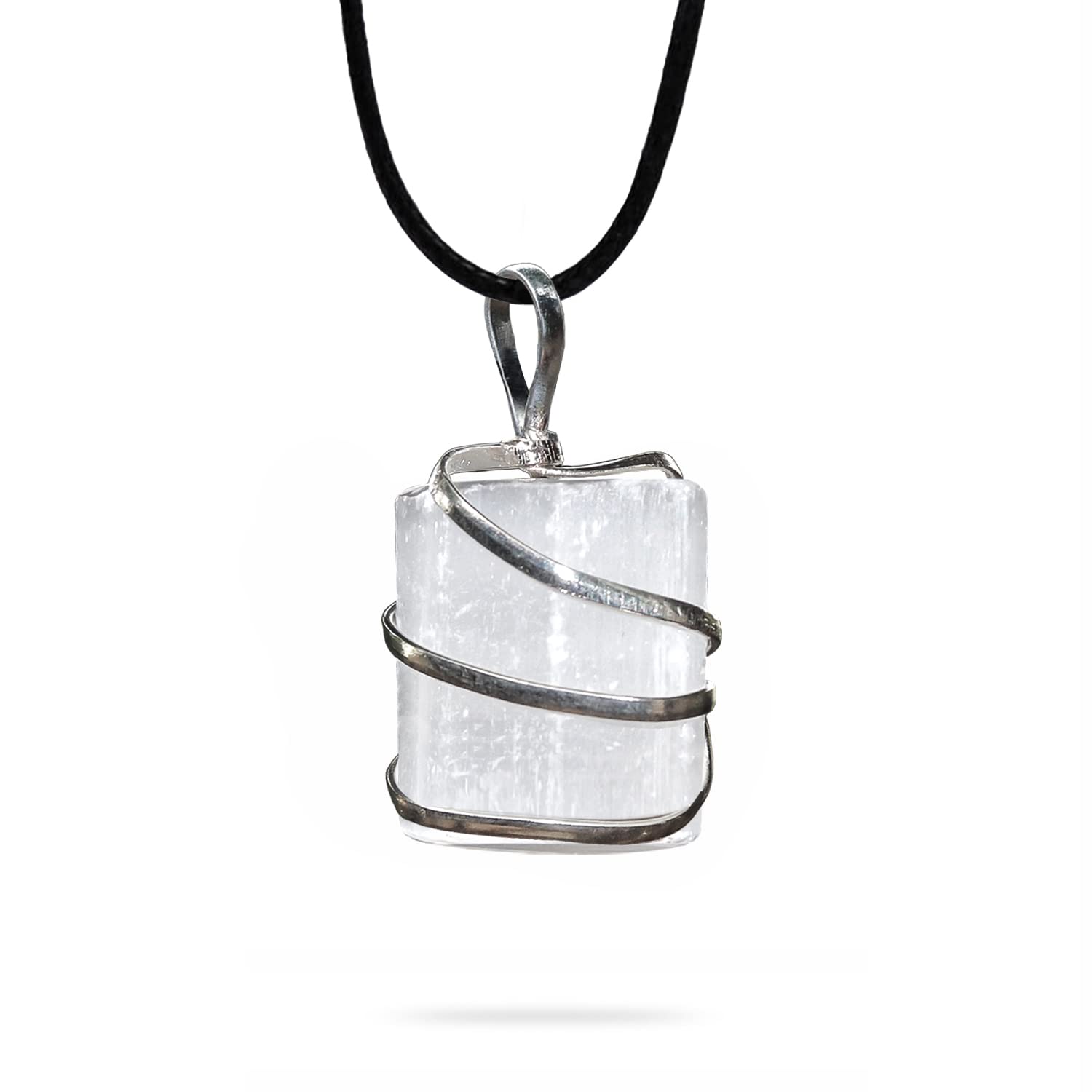 Ayana Crystals selenite pendant necklace