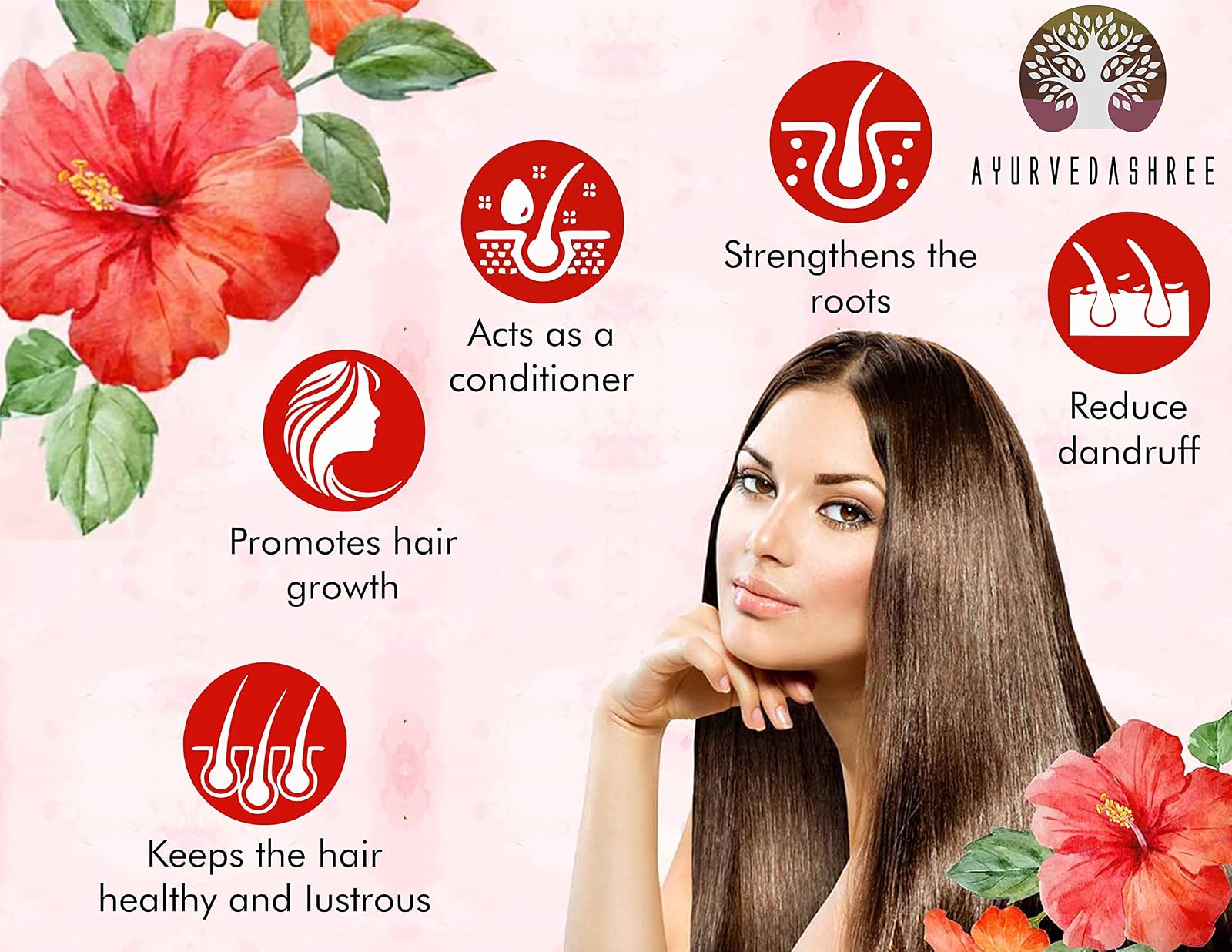 AYURVEDASHREE hibiscus powder for wellness