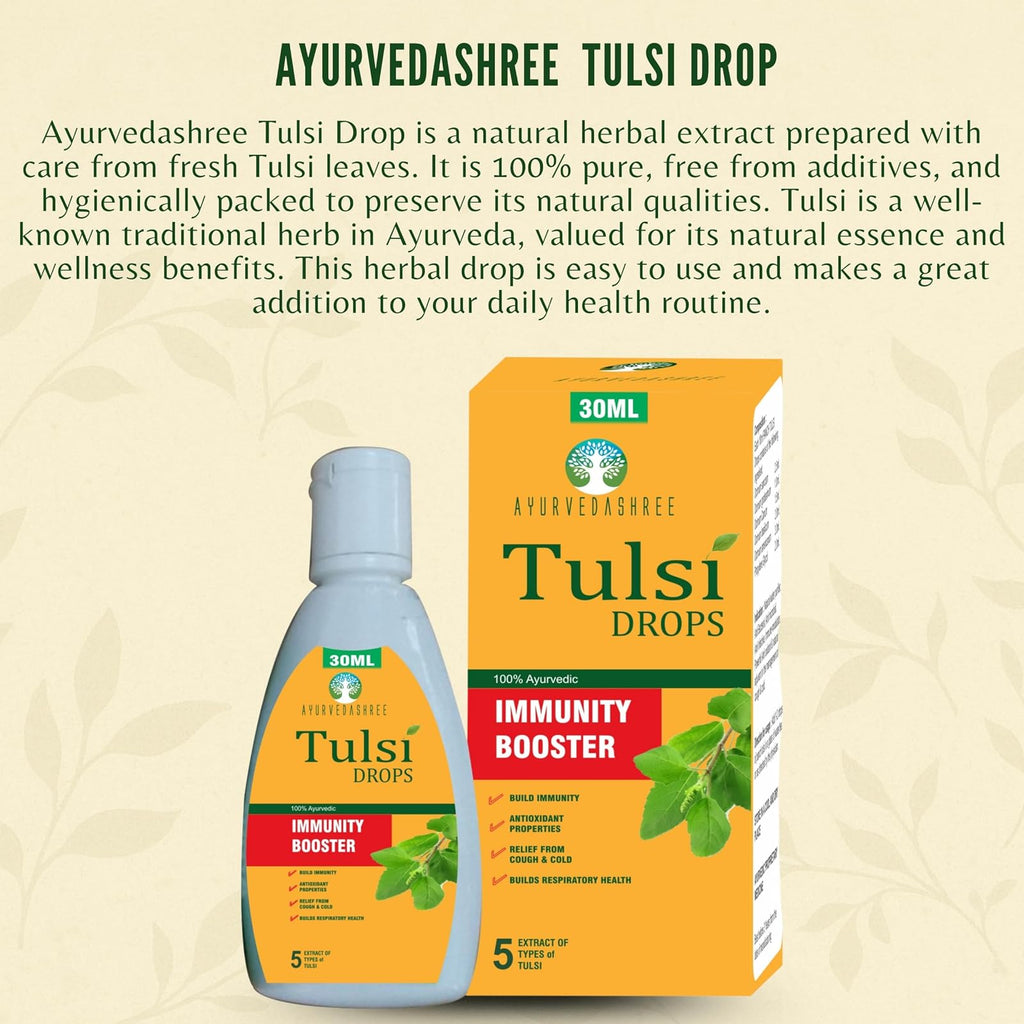 AYURVEDASHREE Tulsi Drops herbal remedy