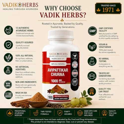 Ayurvedic formula for overall health