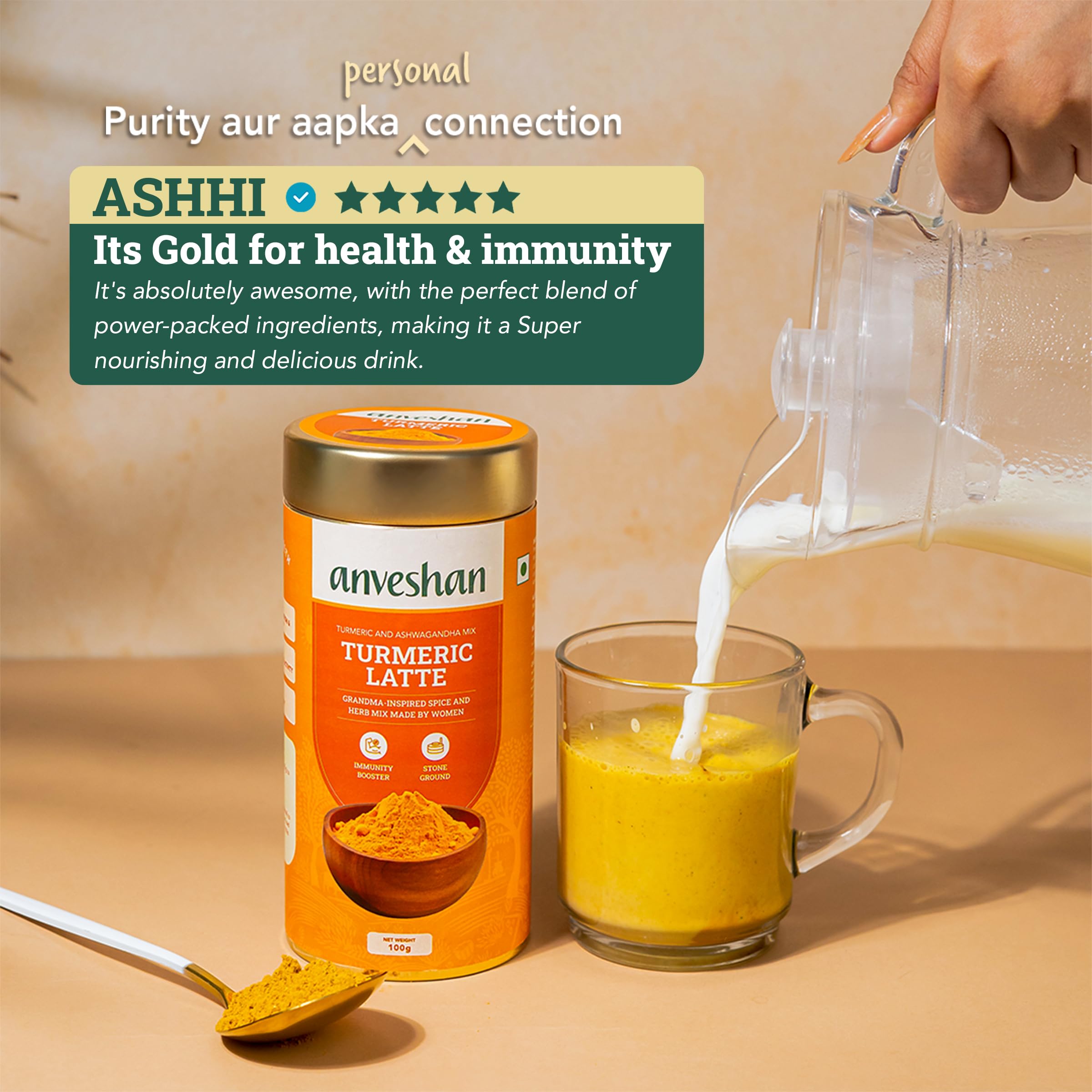 Ayurvedic golden milk for health