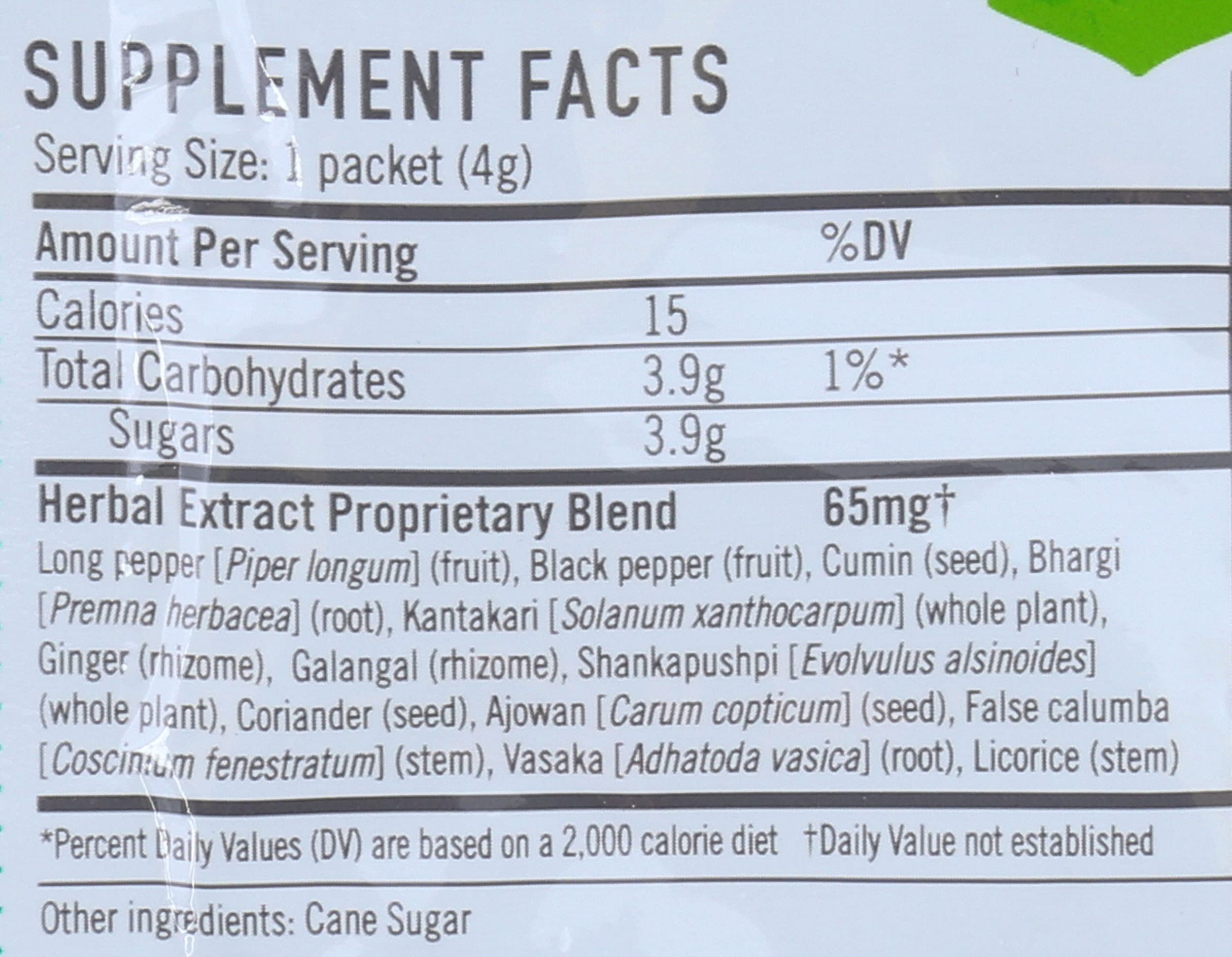 Ayurvedic health benefits in packets