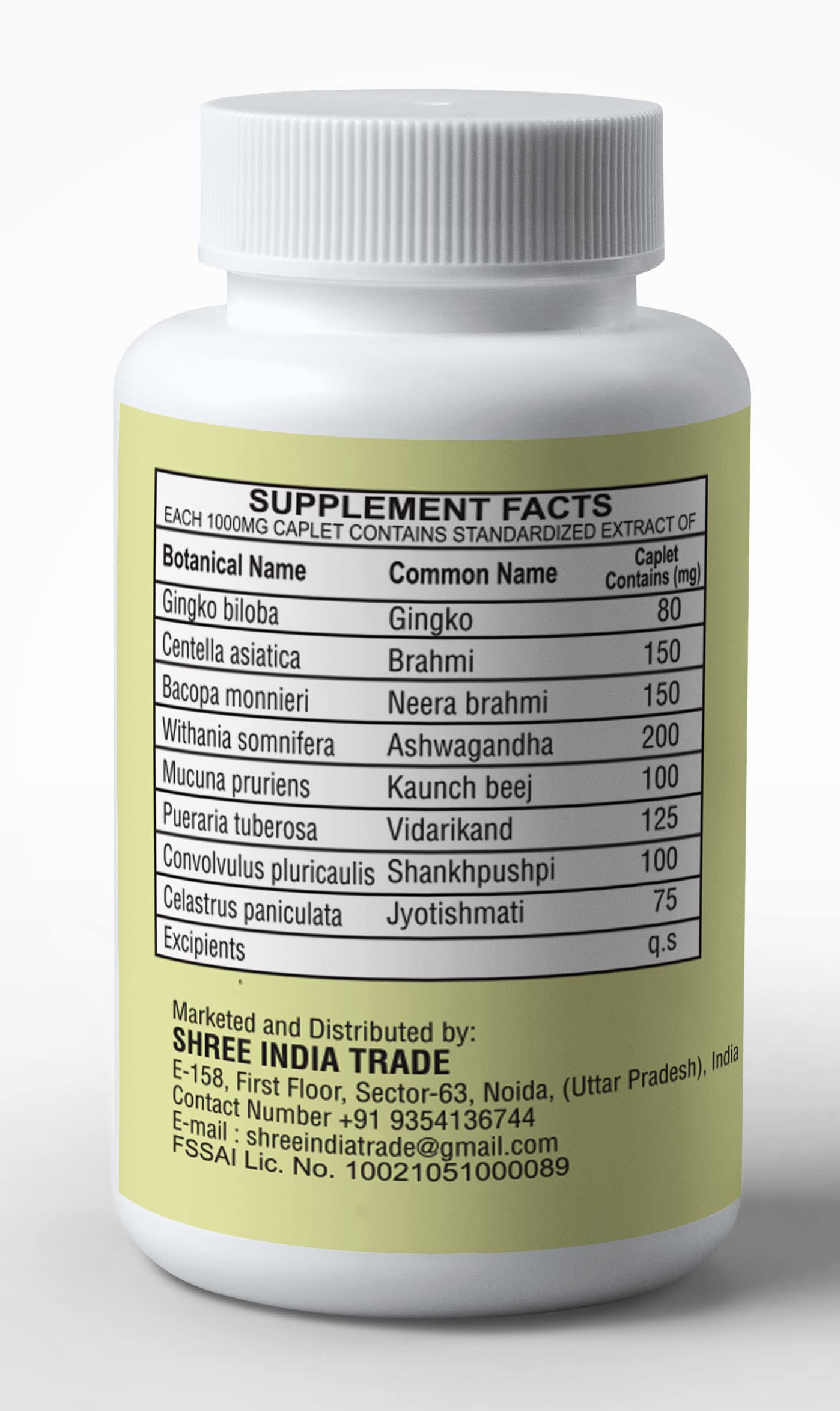 Ayurvedic herbal supplement for vitality