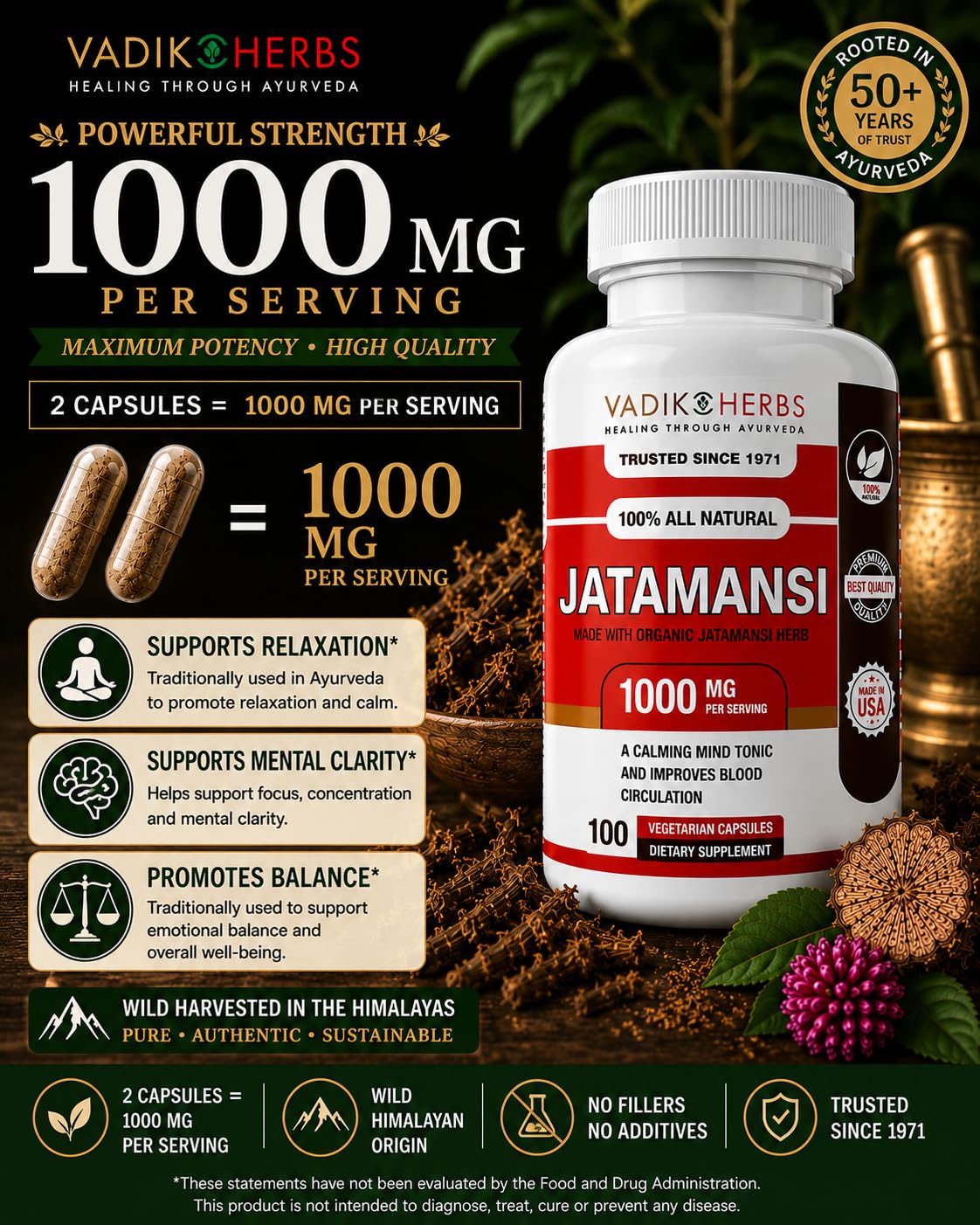 Ayurvedic Jatamansi for holistic health