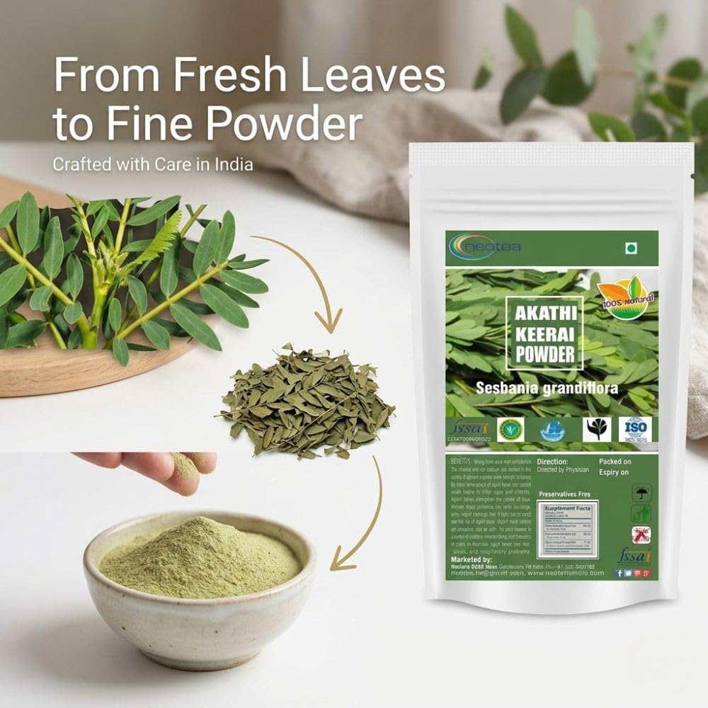 Ayurvedic leaf powder for glowing skin