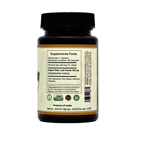 Ayurvedic neem capsules for wellness
