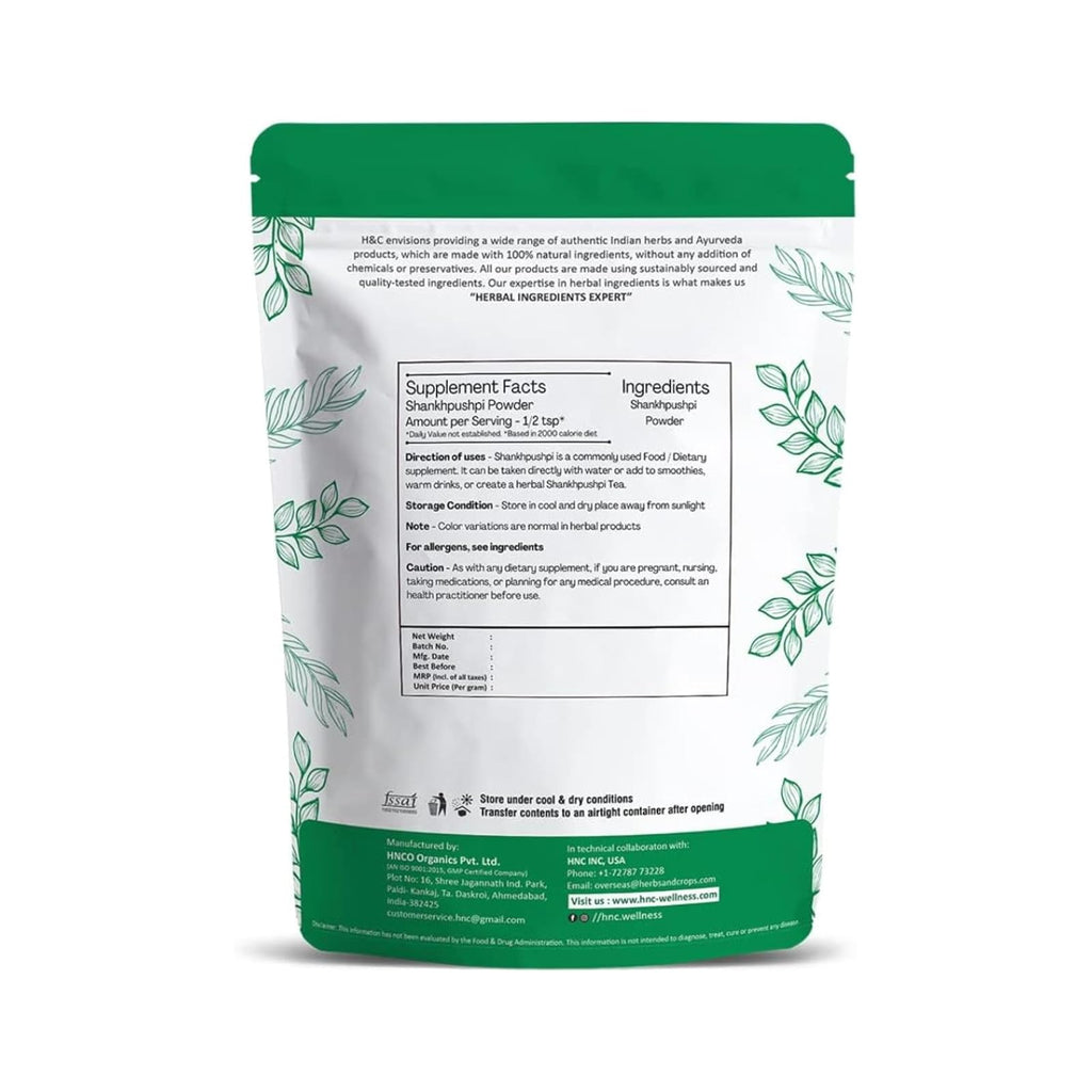 Ayurvedic Shankhpushpi supplement benefits