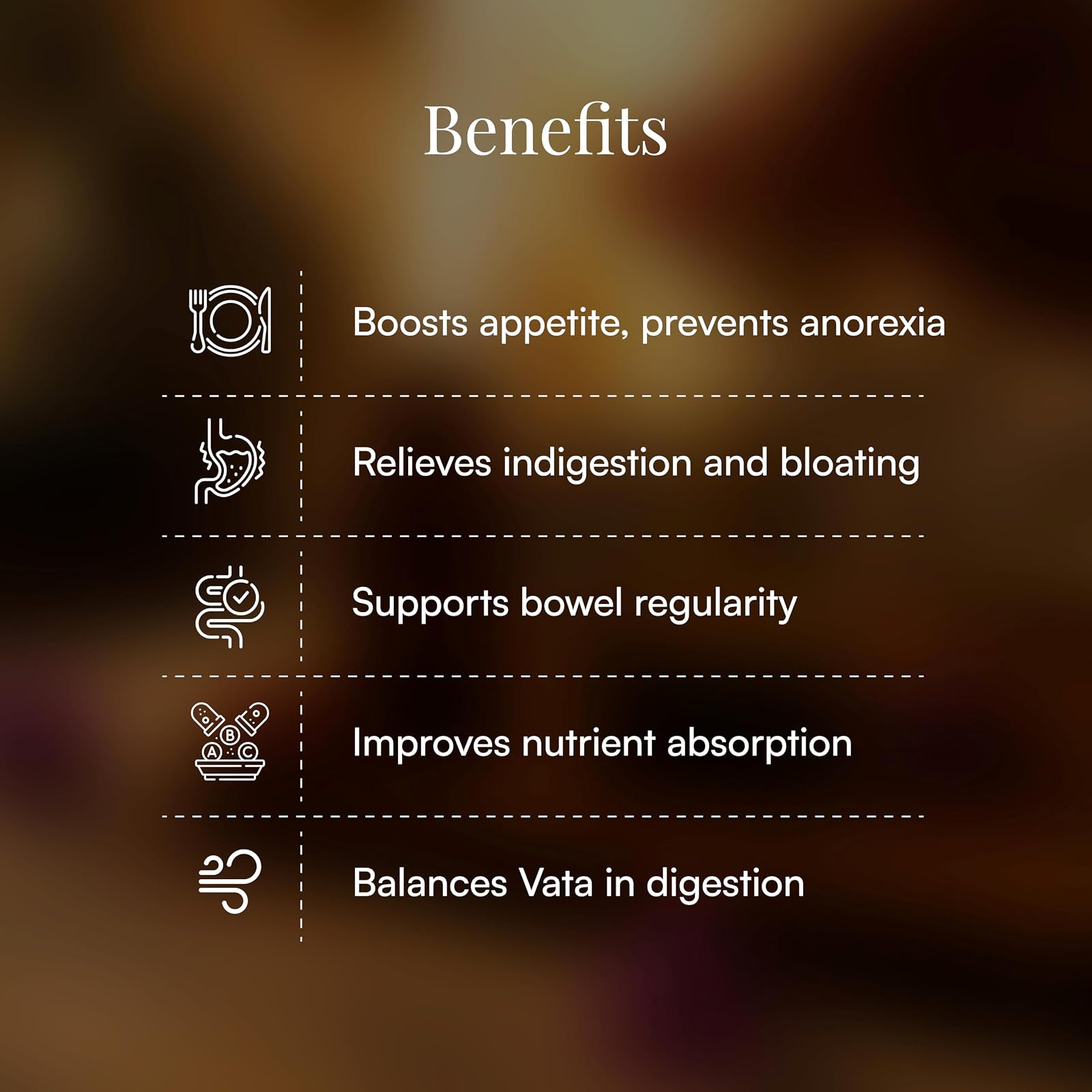 Ayurvedic solution for appetite support