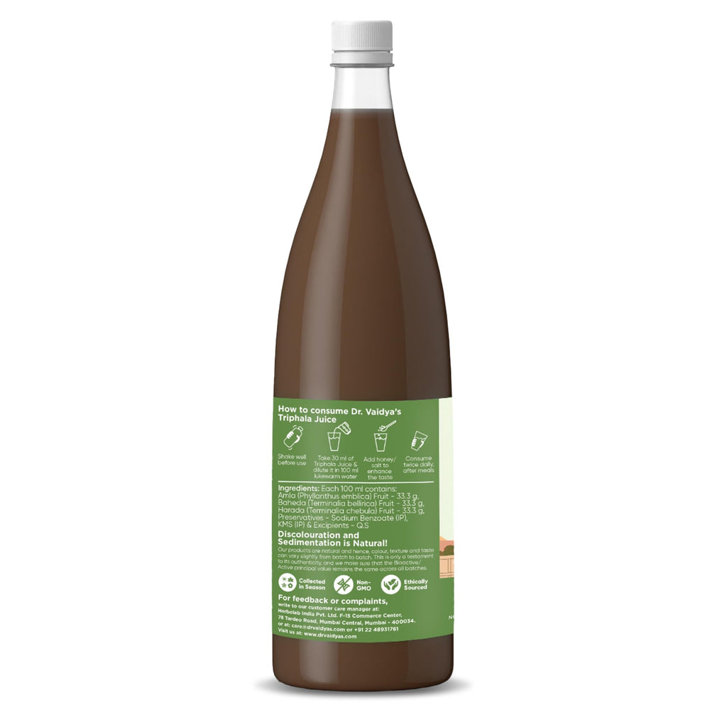 Ayurvedic Triphala juice for metabolism