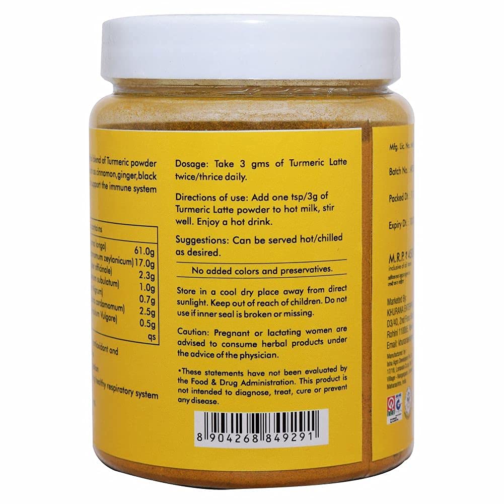 Ayurvedic turmeric supplement for health