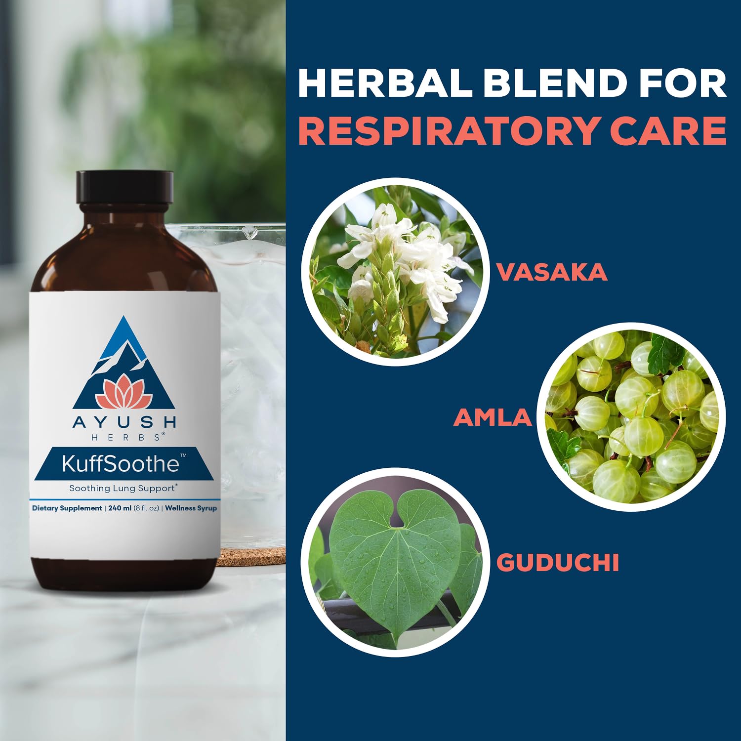 Ayush cough syrup for cold symptoms