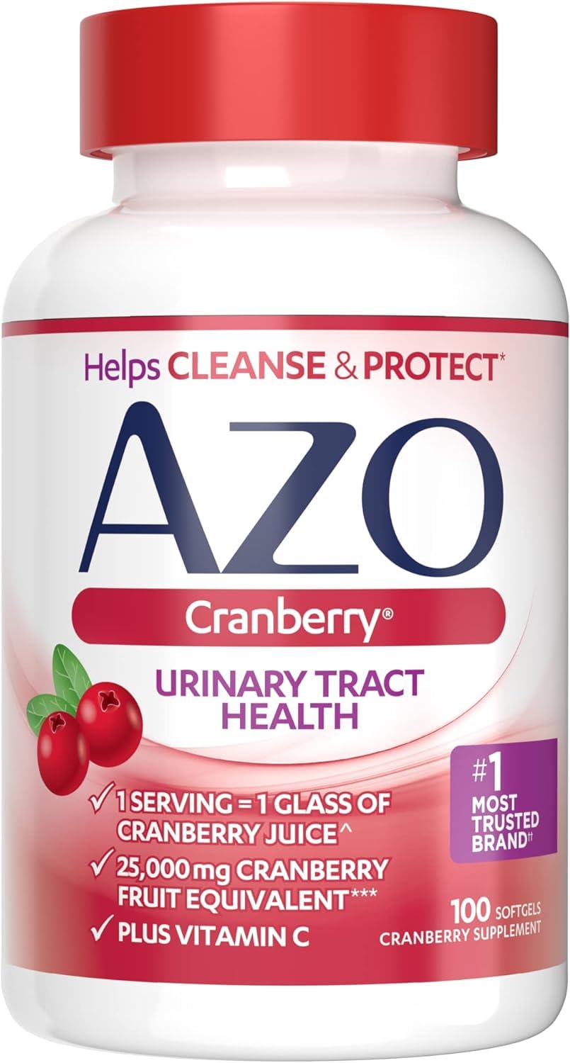 AZO cranberry supplement for urinary health