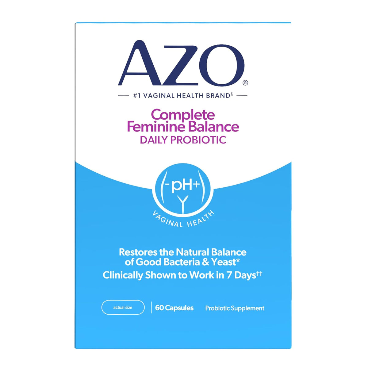 AZO probiotics for women's health