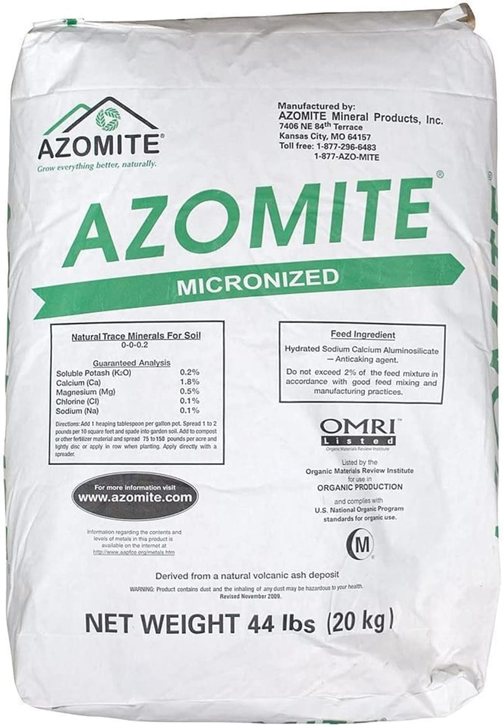 AZOMITE micronized soil enhancer