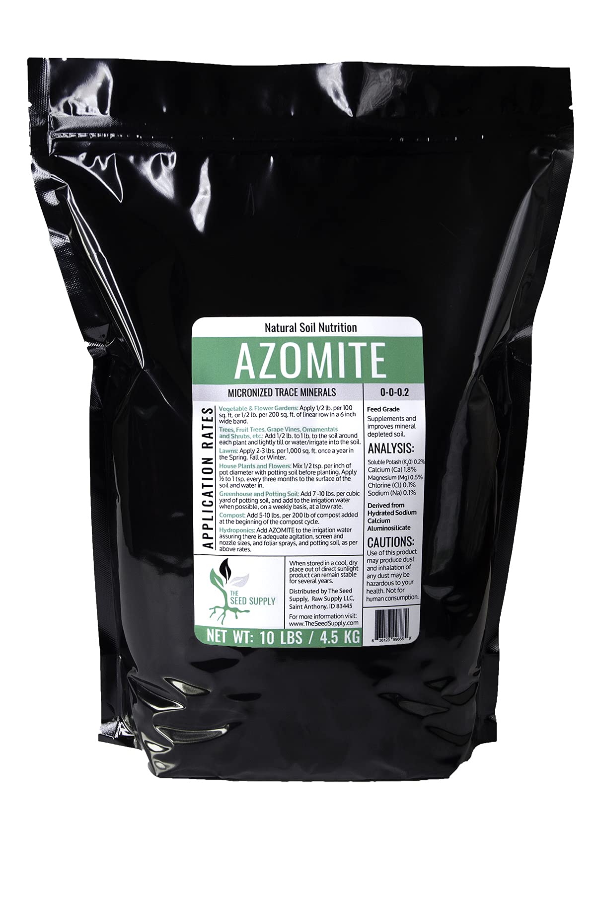 Azomite trace minerals for health