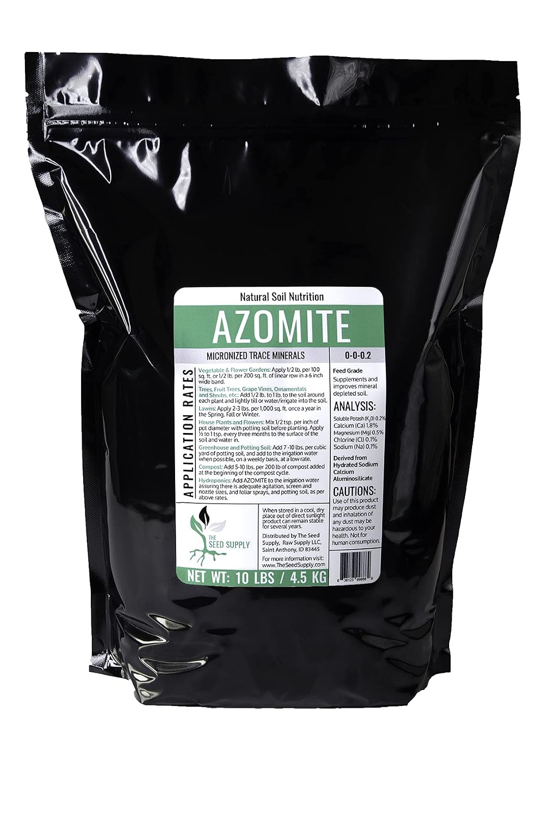 Azomite trace minerals for soil health