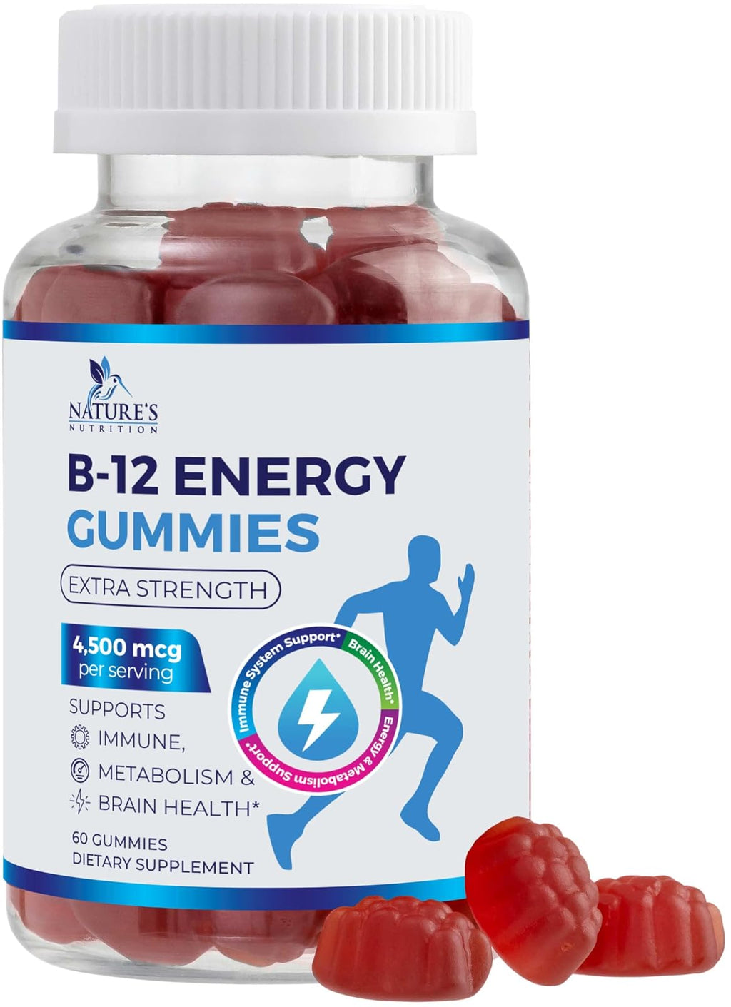 B-12 vitamin energy gummies for vitality