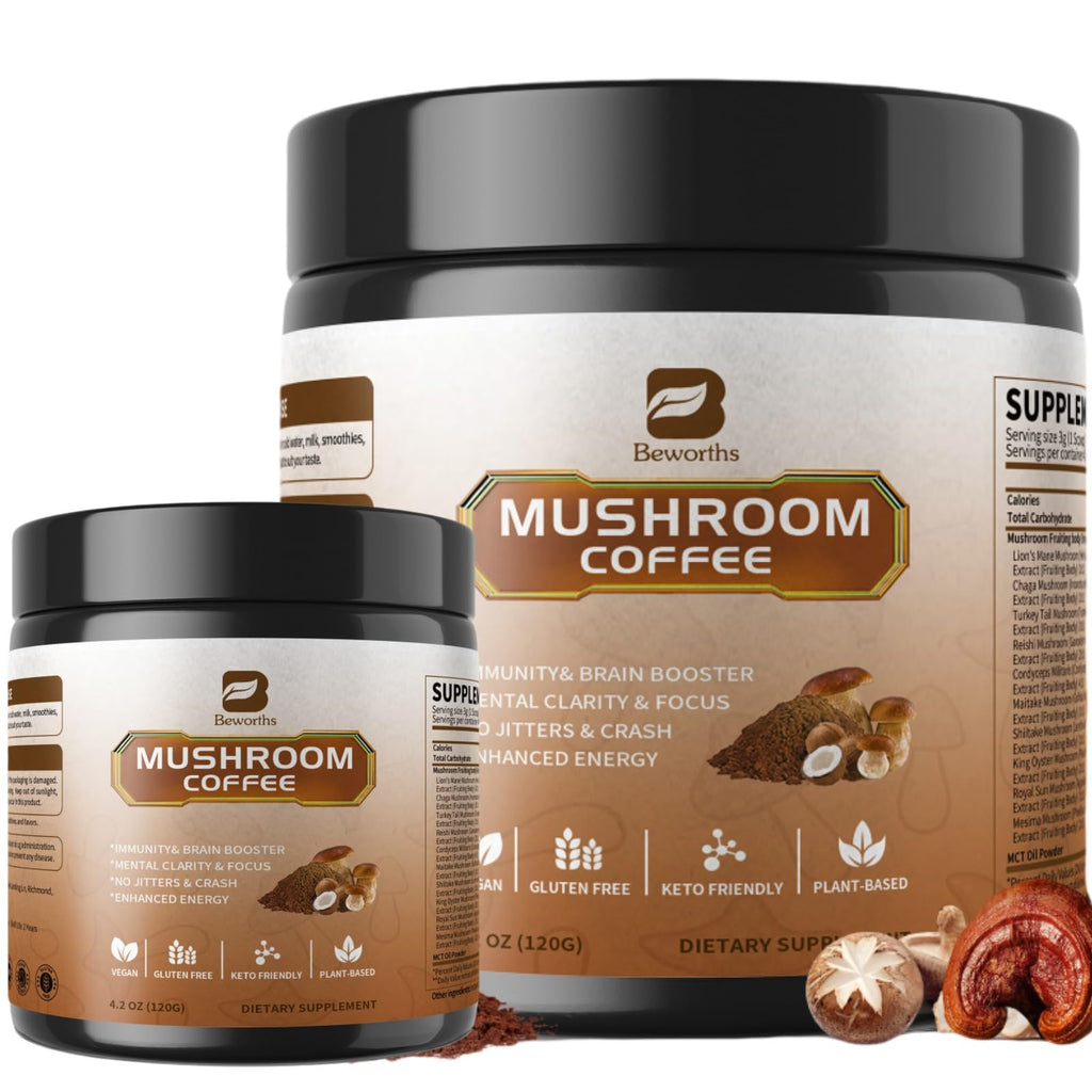 B BEWORTHS mushroom coffee blend benefits