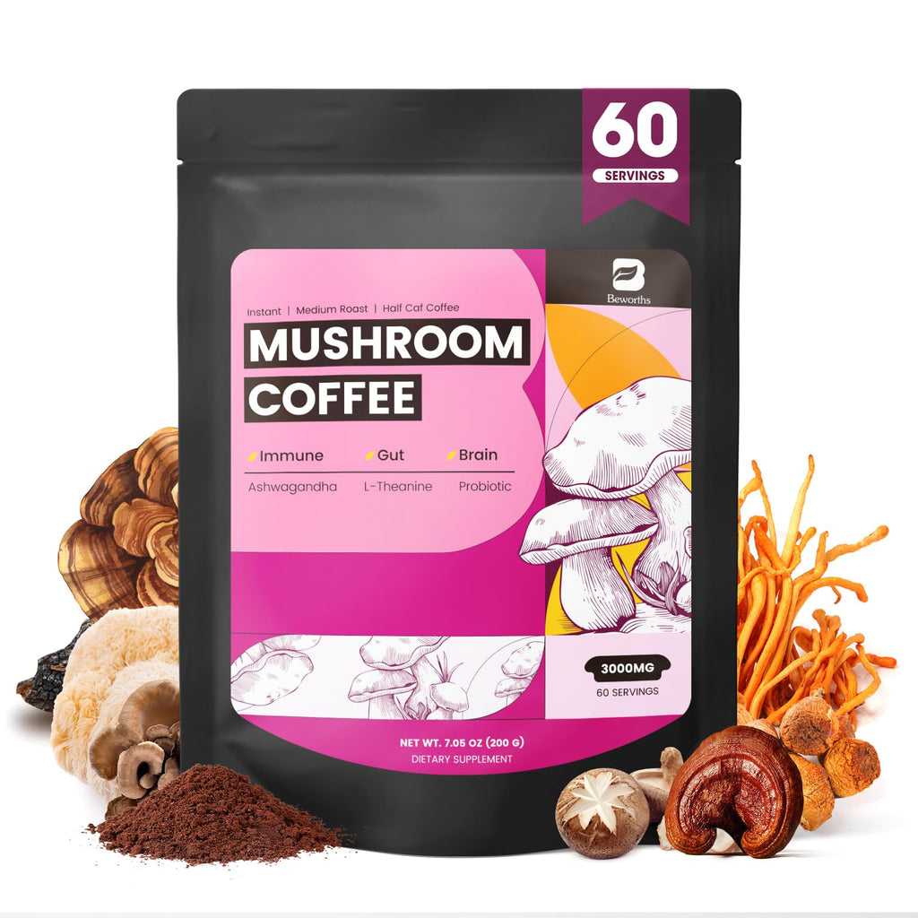 B BEWORTHS mushroom coffee blend